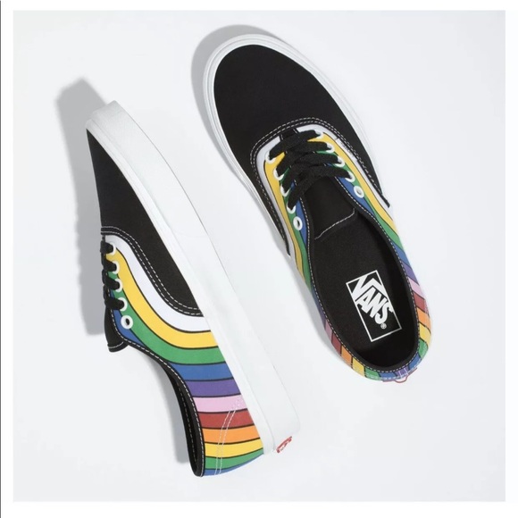 Vans | Shoes | Vans Refract Authentic Rainbow Pride Skate Shoes | Poshmark